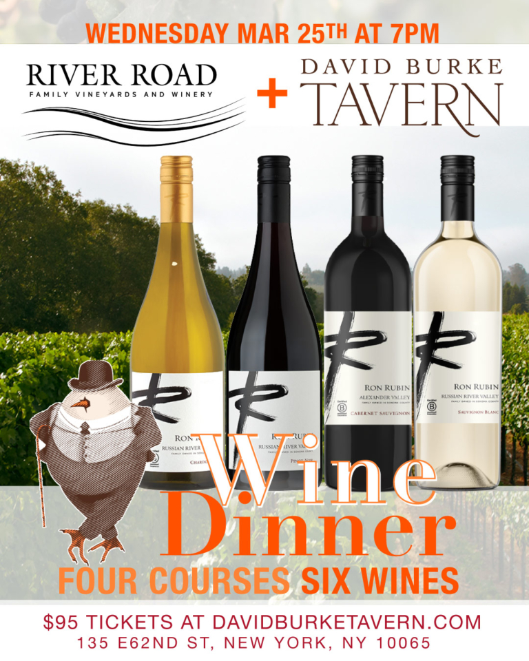 3/25 Ron Rubin + David Burke Tavern Wine Dinner - David Burke Tavern